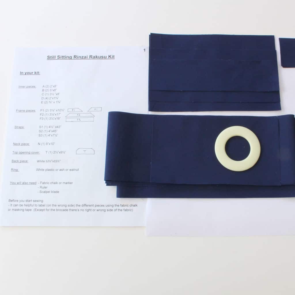 Rakusu Kit, Rinzai - Still Sitting Meditation Supply