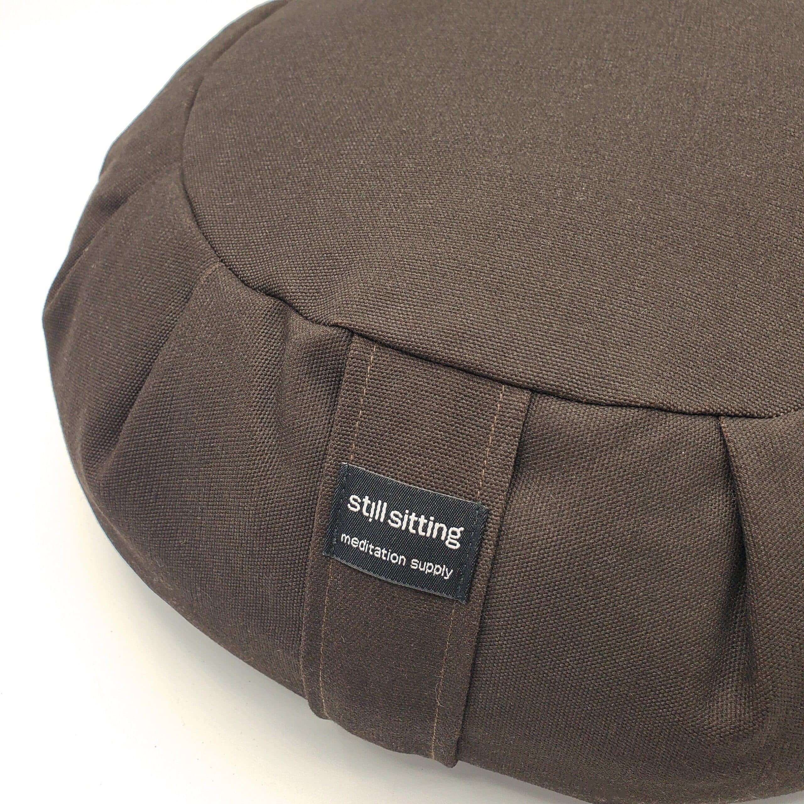 Dark Brown Round Zafu - Still Sitting